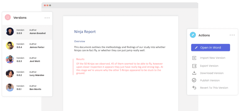 Version Control for Microsoft Word | Free Tool | Simul Docs