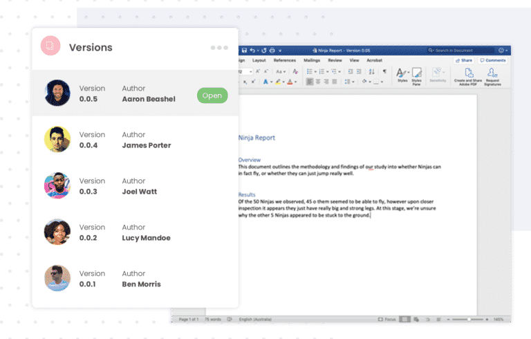 Version Control and Collaboration for Microsoft Word | Simul Docs