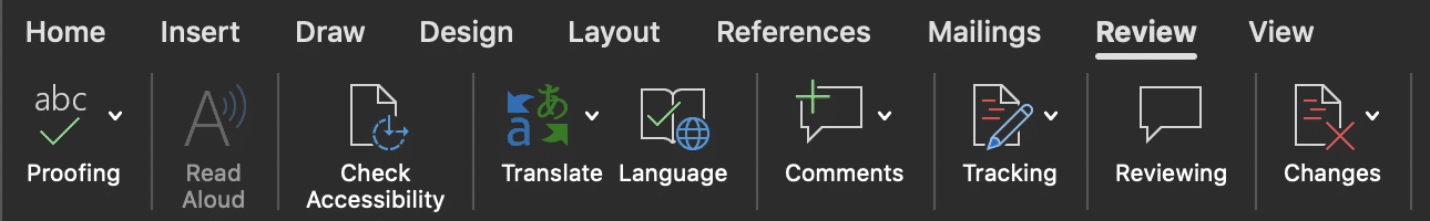 How to reject tracked change in Microsoft Word Documents