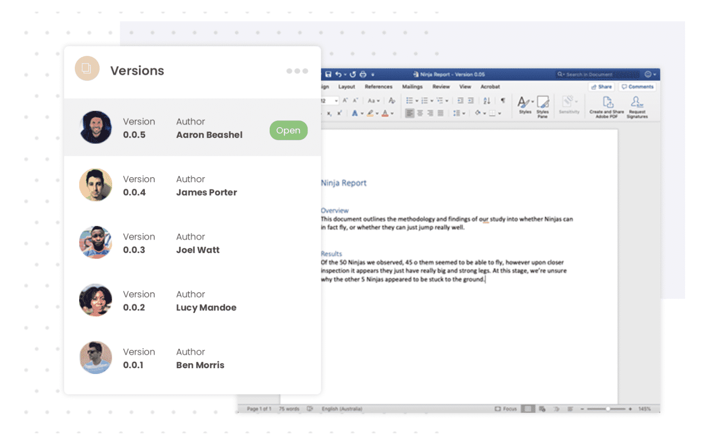 How to sort a table within Microsoft Word Documents