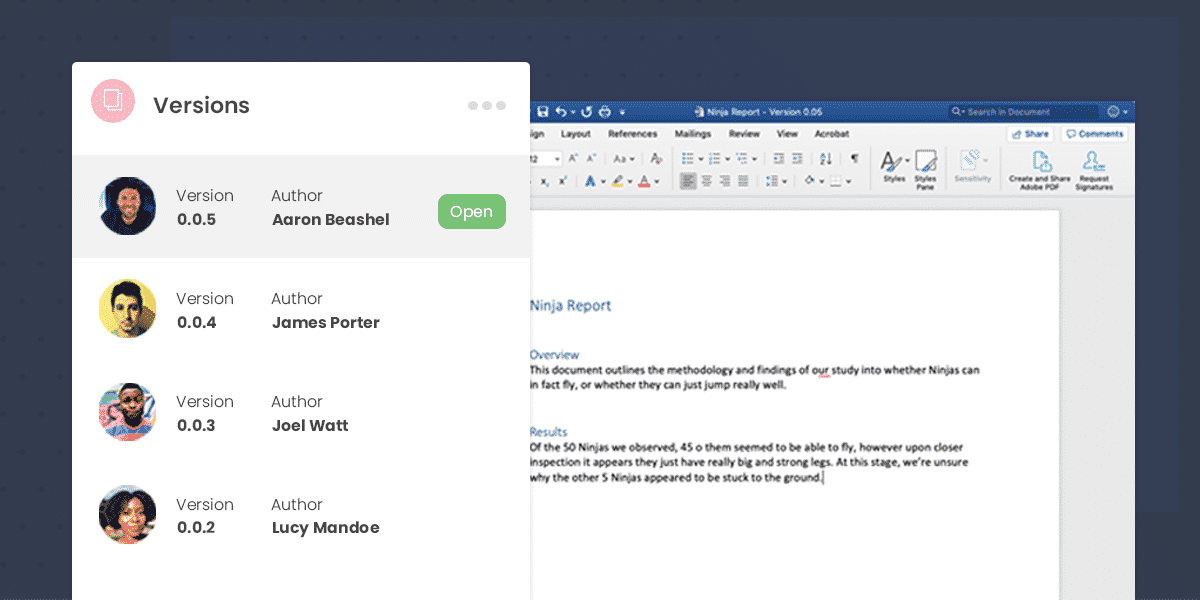 Version Control and Collaboration for Microsoft Word | Simul Docs
