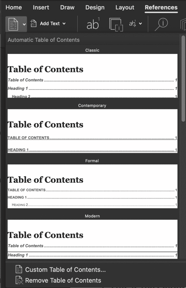 How To Add A Table Of Contents To Microsoft Word Documents how-to-add-a-table-of-contents-to-microsoft-word-documents