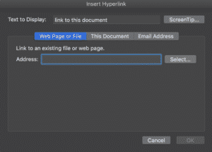 How you can link to another Microsoft Word Document