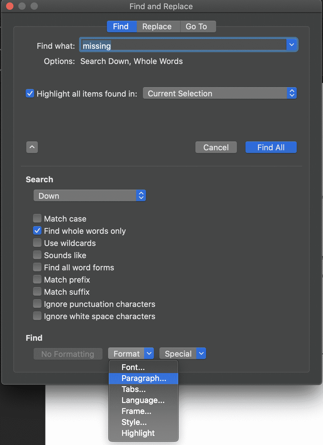 How to Find and Replace Formatting in Microsoft Word documents