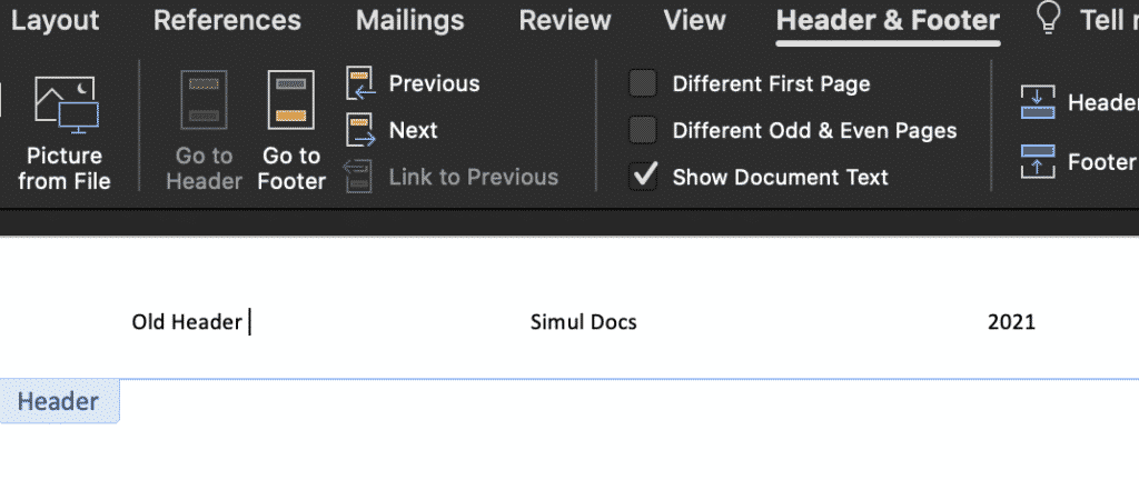 How To Edit The Header In Your Microsoft Word Document