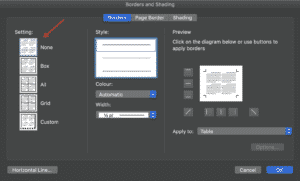 How to Split a page in a Microsoft Word Document