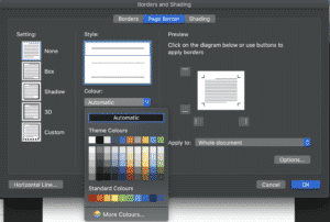 How to Change the Border Width and Colour in Microsoft Word