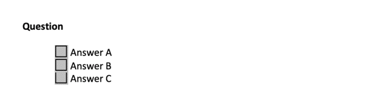 How to add Check Boxes to your Microsoft Word Document