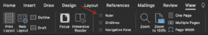 How to show or hide rulers in a Microsoft Word document