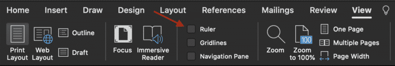How to show or hide rulers in a Microsoft Word document