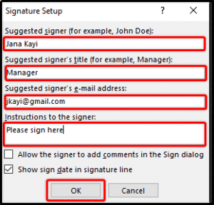 How to insert a signature in a Microsoft Word document