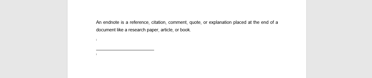 How to add endnotes to a Microsoft Word document