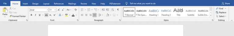 How to draw a line through text in a Microsoft word document