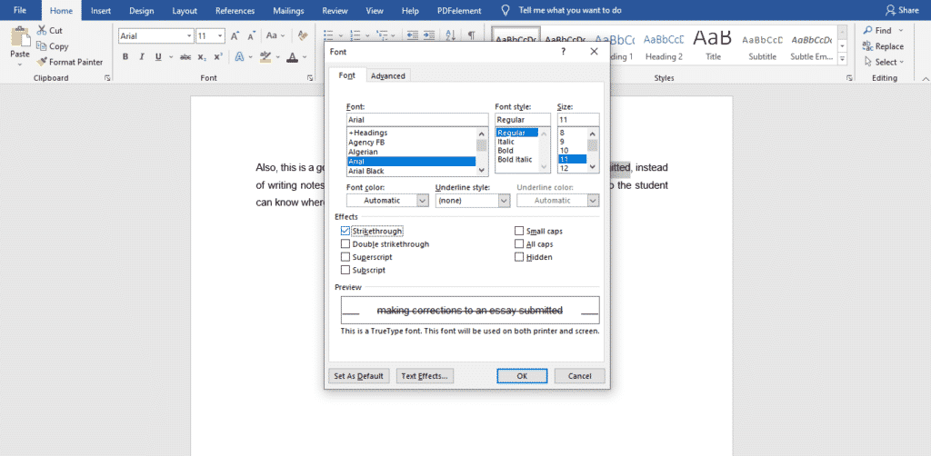 How To Draw A Line Through Text In Word Busch Vorepor55