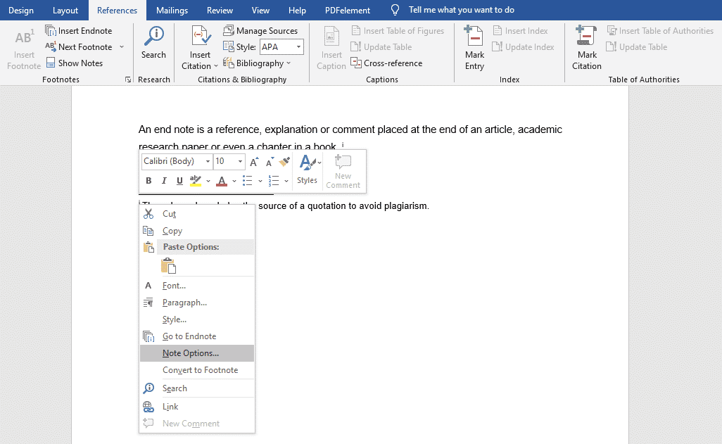 How To Change The Layout And Formatting Of Endnotes In Microsoft Word Simul Docs