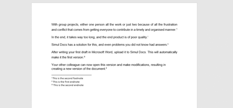 How to convert footnotes to endnotes in Microsoft Word