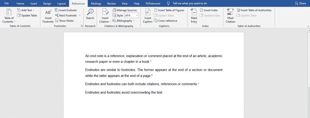 How To Use Endnote In Word For References Nsaper