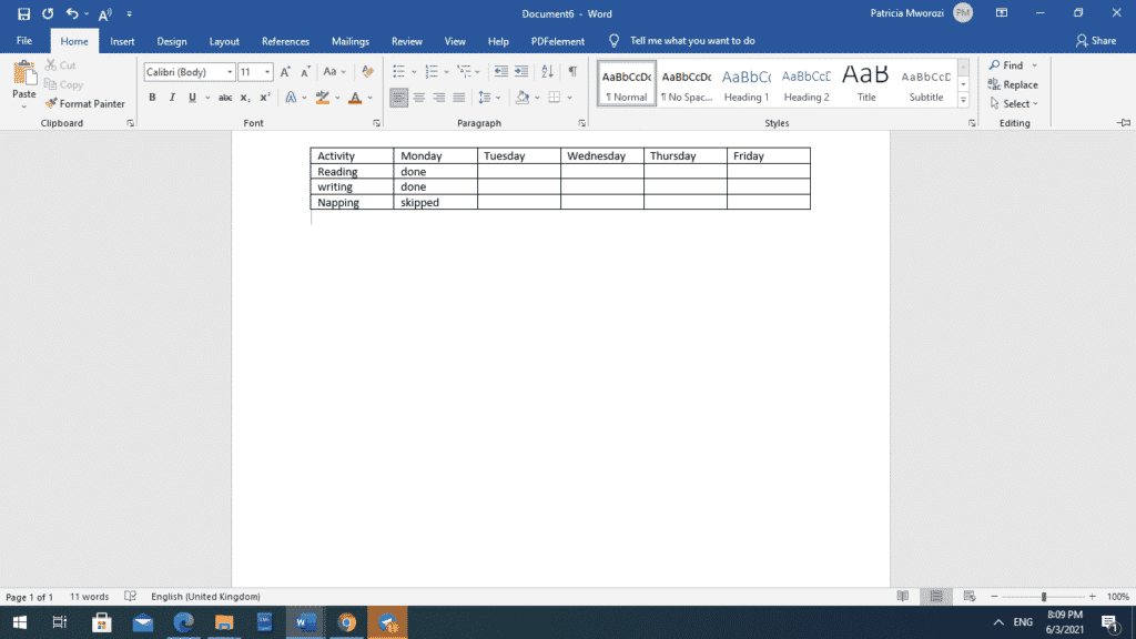 How To Center Text In A Table In A Microsoft Word Document