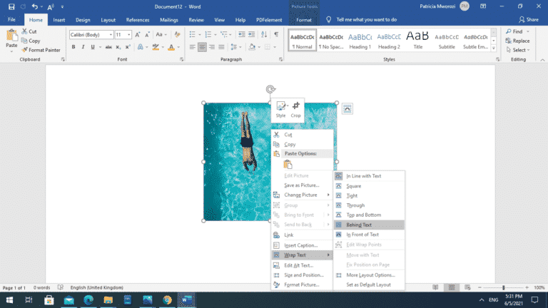 How to create a see-through text box in Microsoft Word