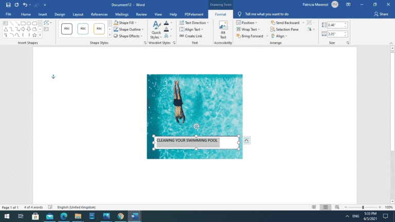 How to create a see-through text box in Microsoft Word
