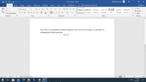 What is the Anchor symbol in a Microsoft Word document