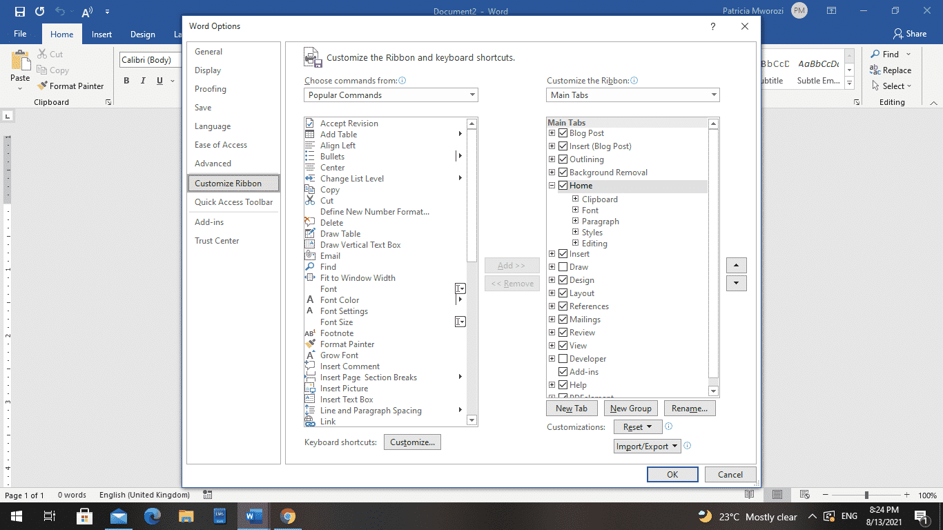 How to add a date picker to a form in Microsoft Word