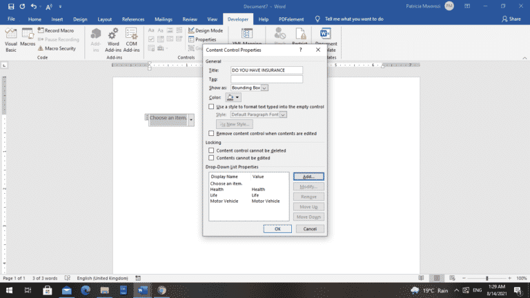 How To Add Dropdown Fields To A Form In Microsoft Word how-to-add-dropdown-fields-to-a-form-in-microsoft-word