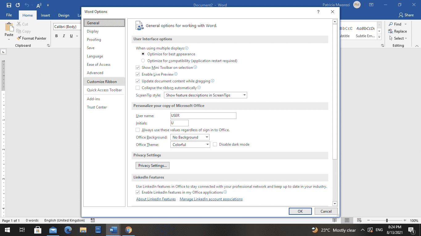 How to add dropdown fields to a form in Microsoft Word