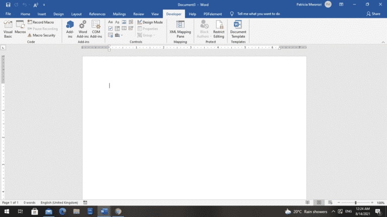 How to add dropdown fields to a form in Microsoft Word