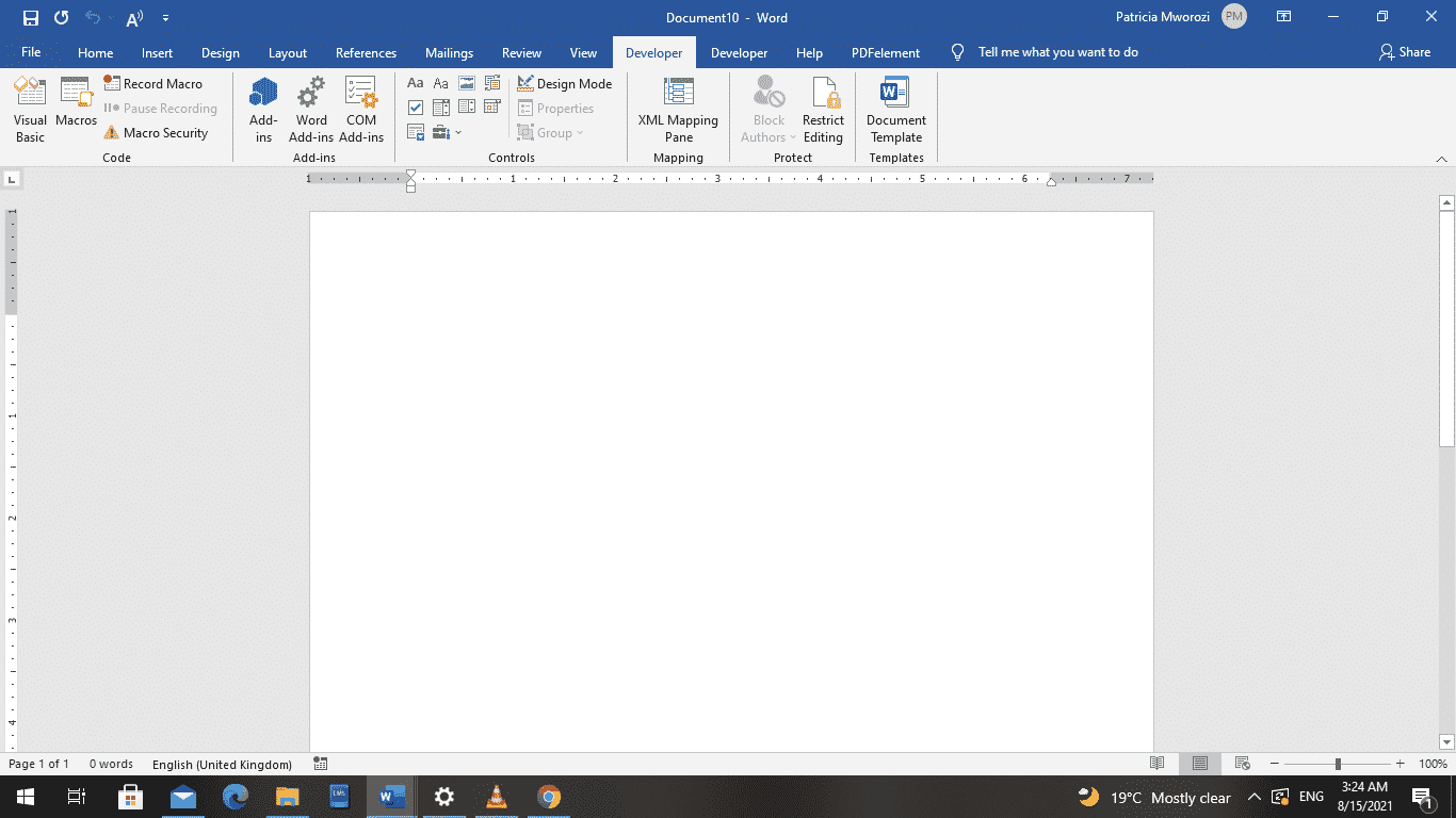 How to create a fillable form in a Microsoft Word document