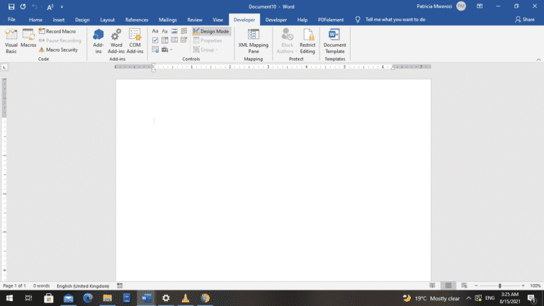 How to create a fillable form in a Microsoft Word document