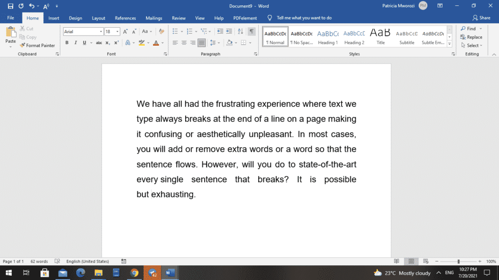 How To Keep Words Together On A Line In Microsoft Word Simul Docs