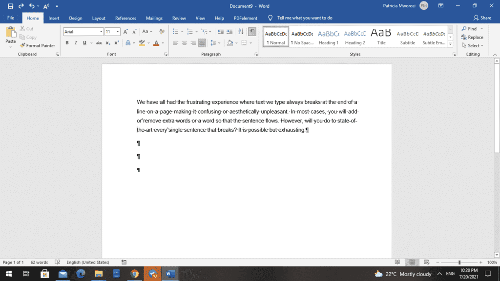  How To Write Text On A Line In Word 