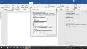 How to restrict formatting changes in Microsoft Word