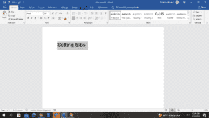 How to set the tabs in your Microsoft Word document