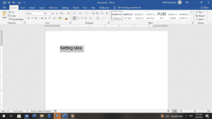 How to set the tabs in your Microsoft Word document
