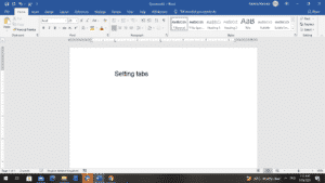 How to set the tabs in your Microsoft Word document