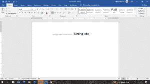 How to set the tabs in your Microsoft Word document