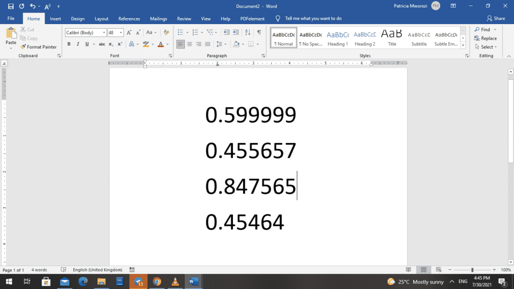 How To Align Decimal Points In Word Table Printable Templates