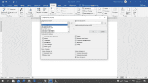 How to use the Merge Feature in a Microsoft Word document