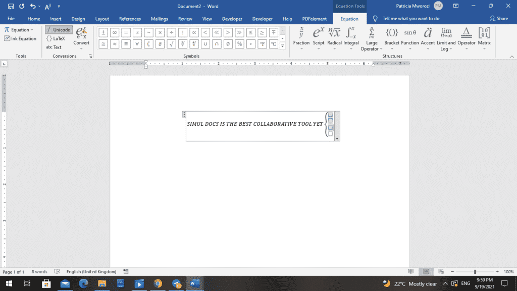 How To Put Multiple Lines Of Text In Brackets In Word