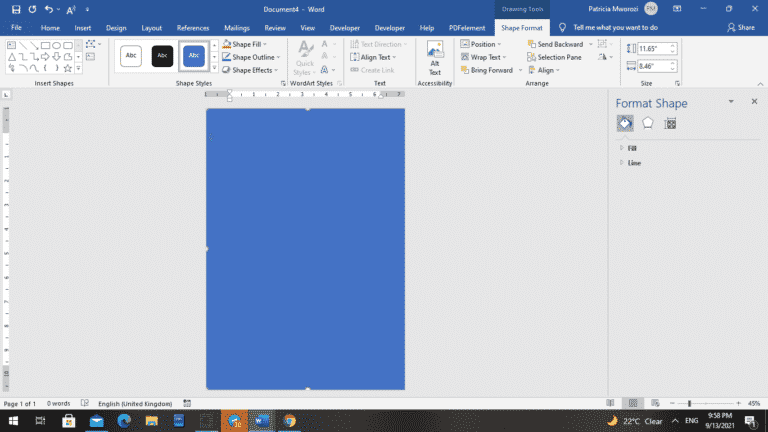How to add a background image to one page of Microsoft Word documents