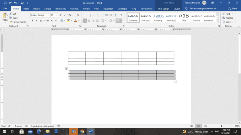 How to combine tables in Microsoft Word documents