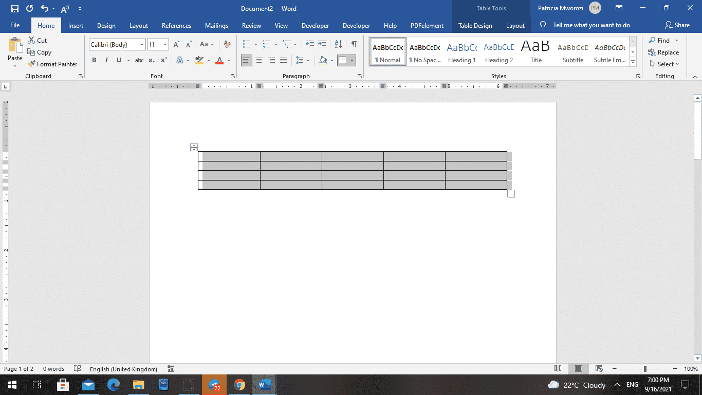 How to combine tables in Microsoft Word documents