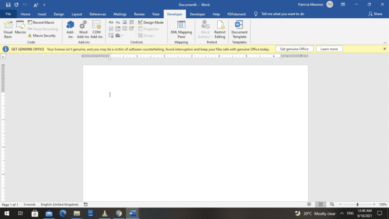 How to insert frames into Microsoft Word documents