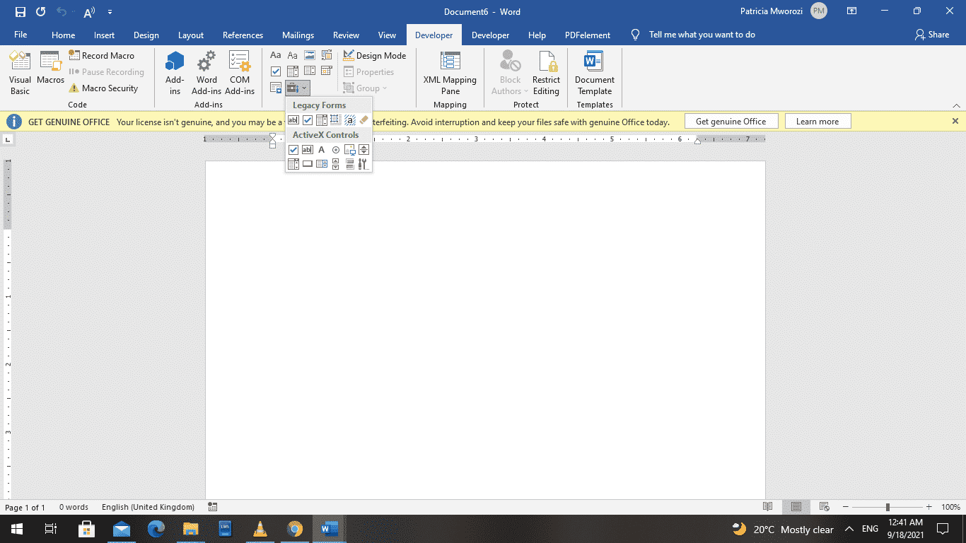 How to insert frames into Microsoft Word documents