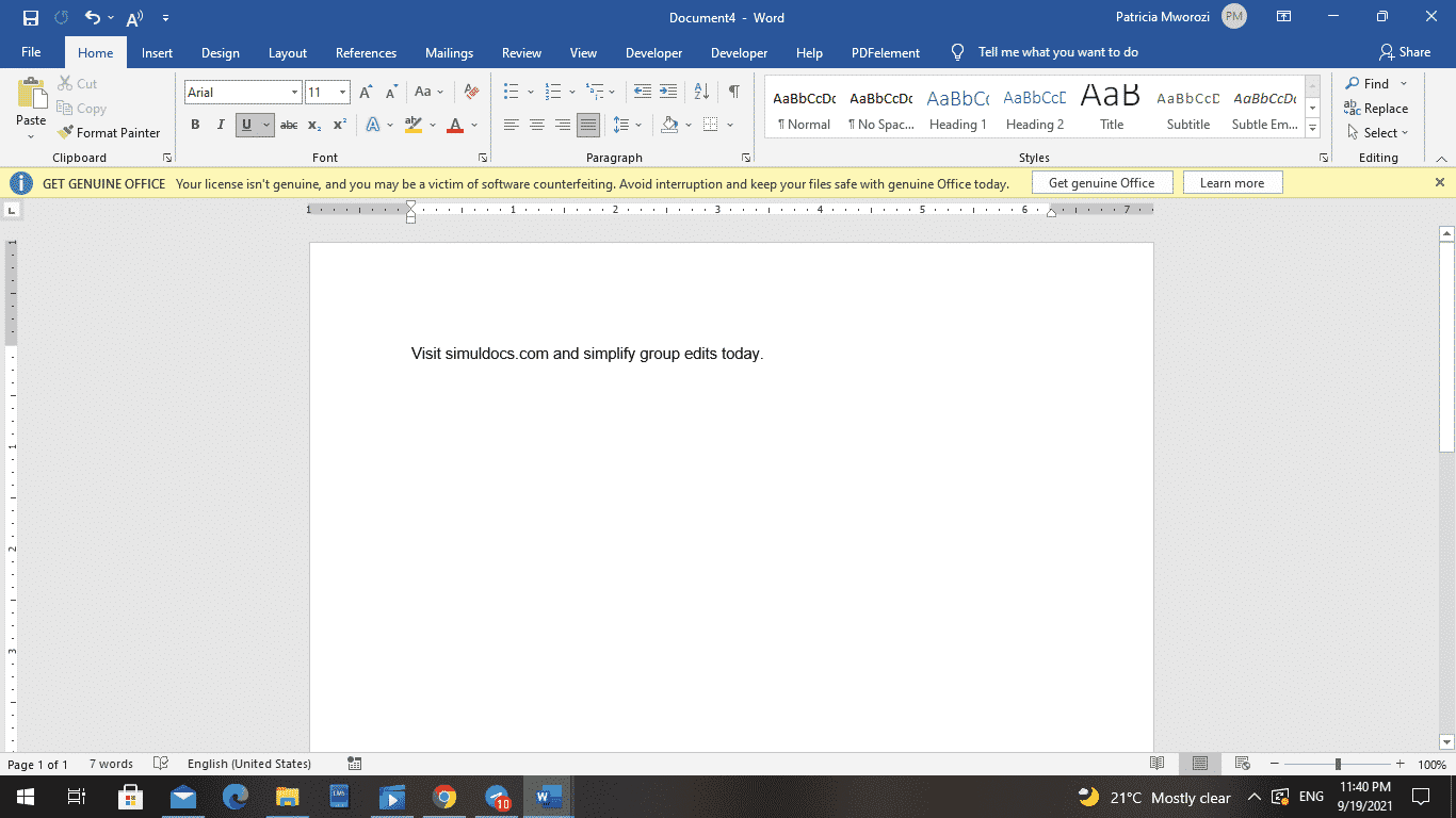 How to remove all hyperlinks in a Microsoft Word document