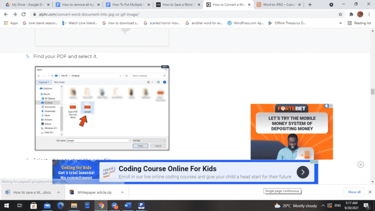 How To Save A Microsoft Word Document As An Image