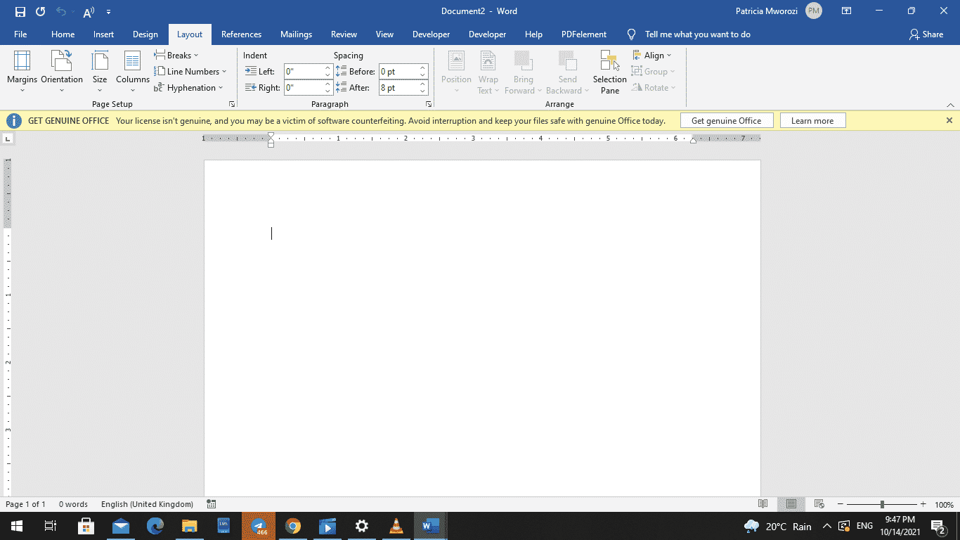 How to add a Section Break in Microsoft Word documents