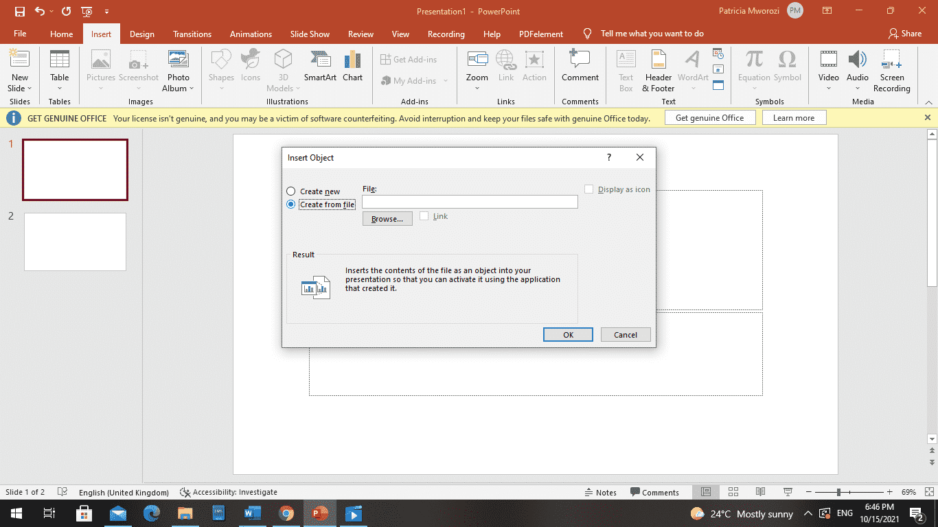 How to convert a Microsoft Word document to PowerPoint
